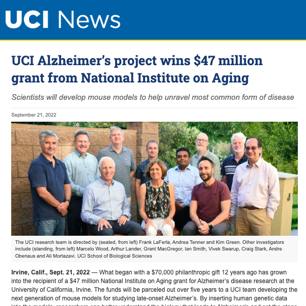 Institute for Memory Impairments and Neurological Disorders - UCI MIND